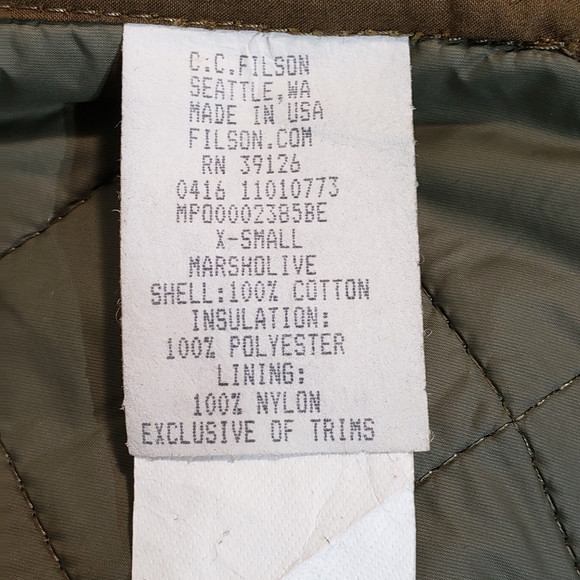 Filson | Jackets & Coats | Filson Quilted Mile Marker Jacket Nwt | Poshmark